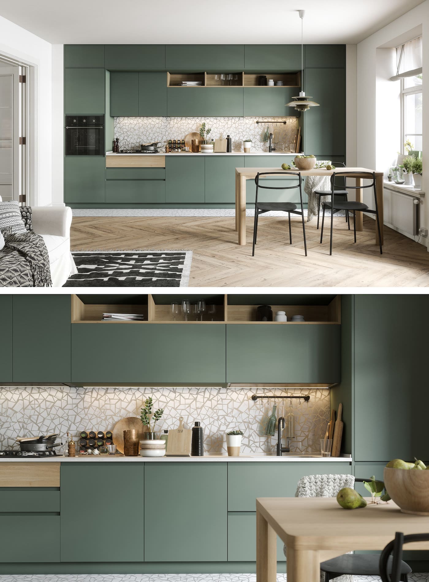 Design of a one-room apartment - 30 interesting ideas for organizing a ...