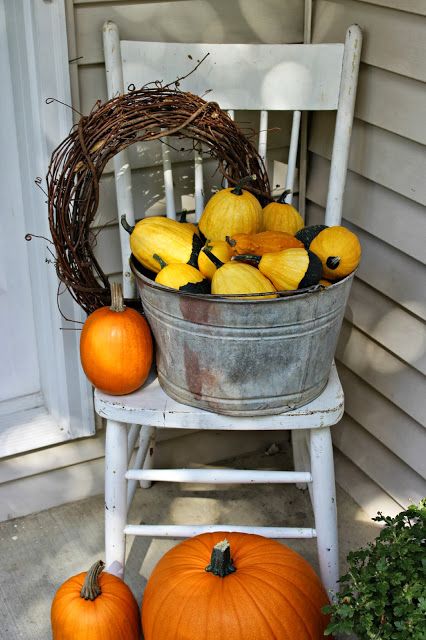 Transform an ordinary armchair, chair or bench into a beautiful autumn ...