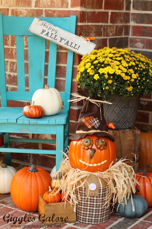 Transform an ordinary armchair, chair or bench into a beautiful autumn ...