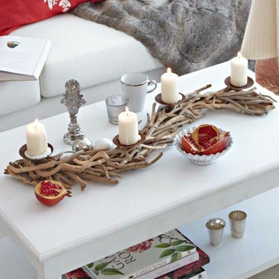 20 Original Christmas Advent decorations from small branches, twigs ...