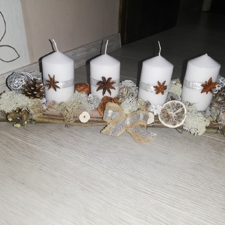 20 Original Christmas Advent decorations from small branches, twigs ...