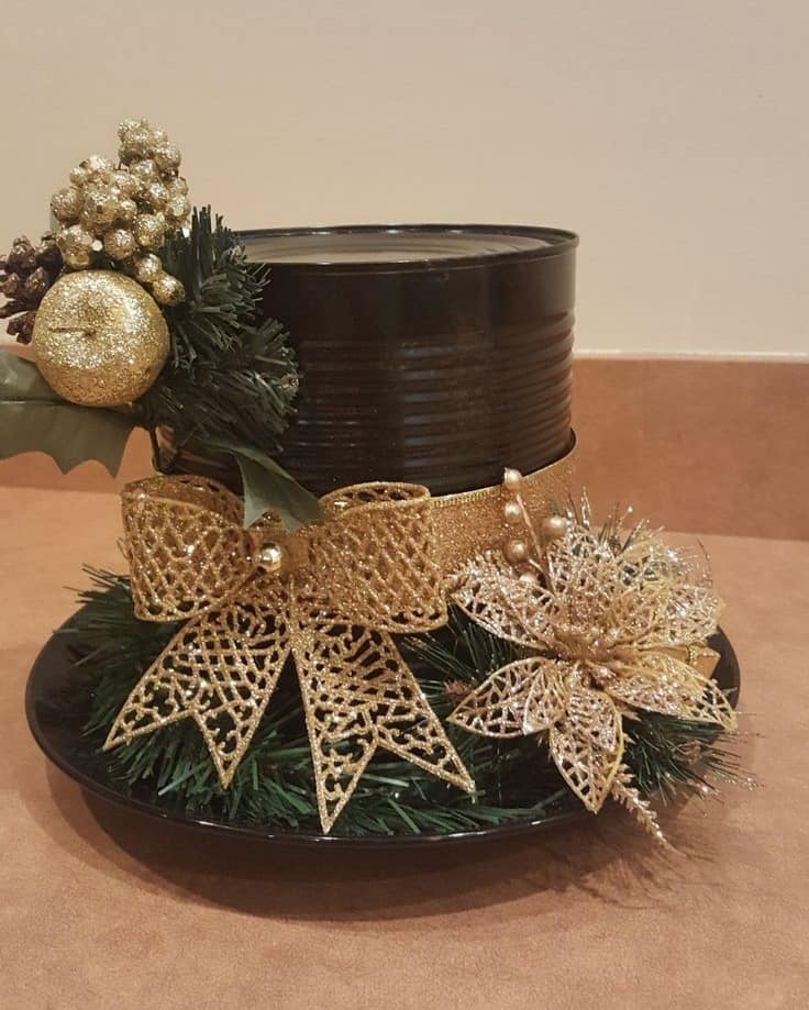 20 DIY Christmas decoration ideas from metal cans | My desired home