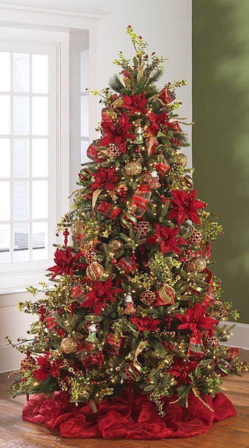 Decorating a Christmas Tree with Flowers: 40 Charming Ideas for Your ...
