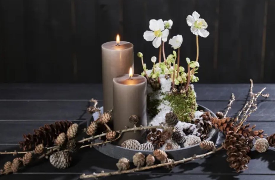 Christmas decorations with Christmas roses: Magical DIY ideas for the ...