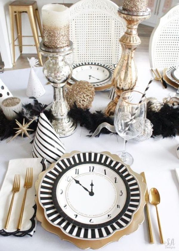Spectacular New Year's table arrangements - Tricks and ideas | My ...