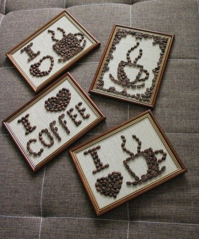 How to use ordinary coffee beans to create beautiful DIY decorative ...