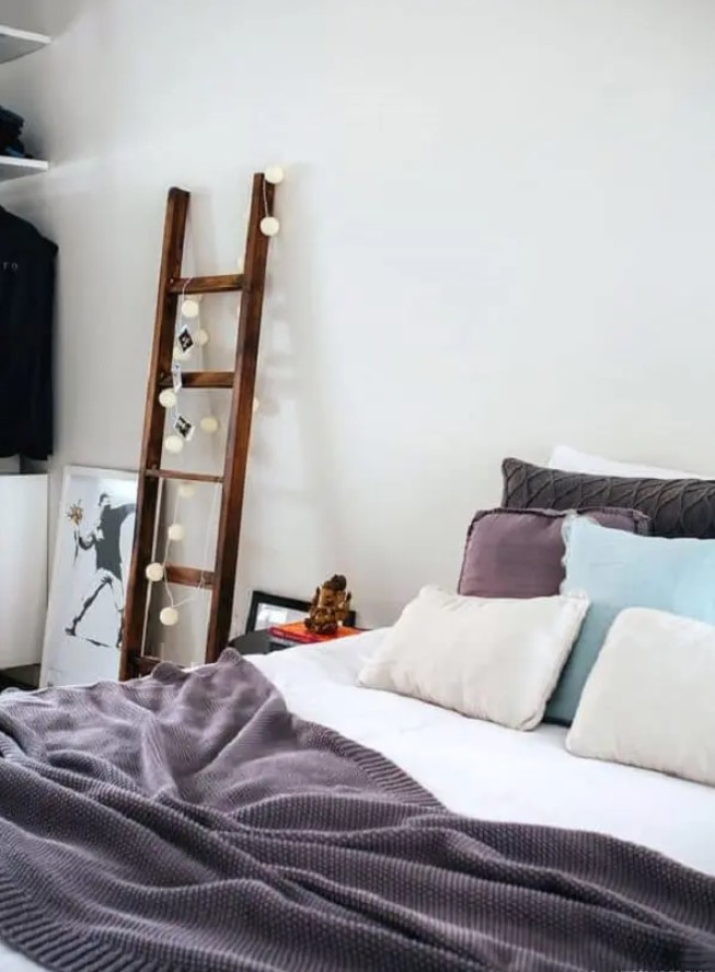 Decorative ladder: 50 ideas for decorating and organizing your home ...