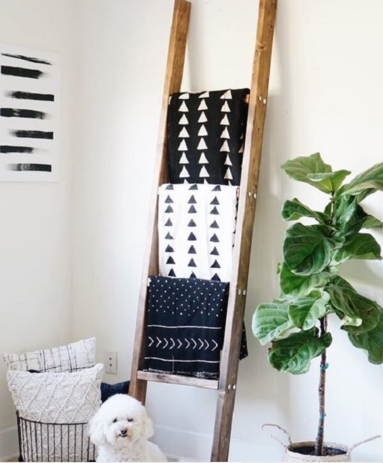 Decorative ladder: 50 ideas for decorating and organizing your home ...
