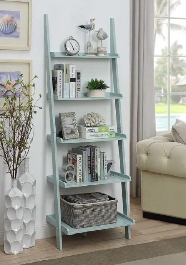 Decorative ladder: 50 ideas for decorating and organizing your home ...