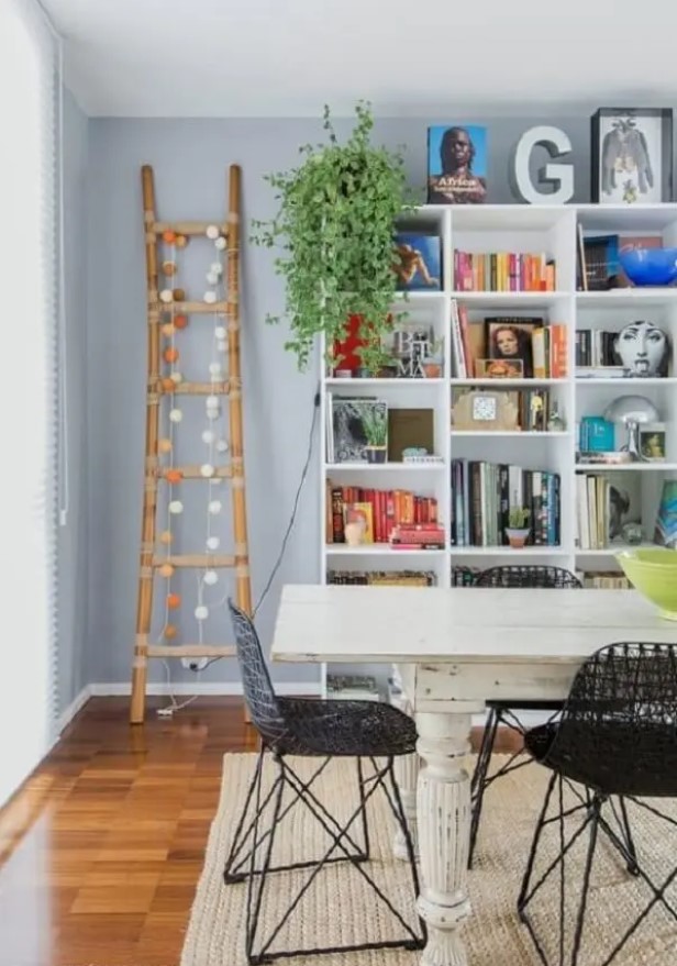 Decorative ladder: 50 ideas for decorating and organizing your home ...