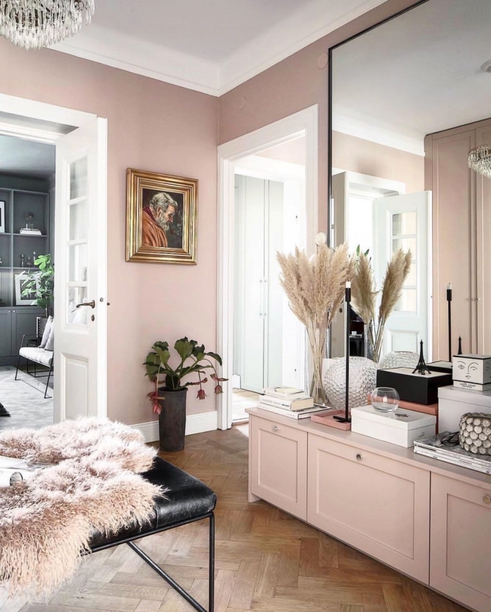 Refresh the walls of your home with the trendy powder pink color - 30 ...