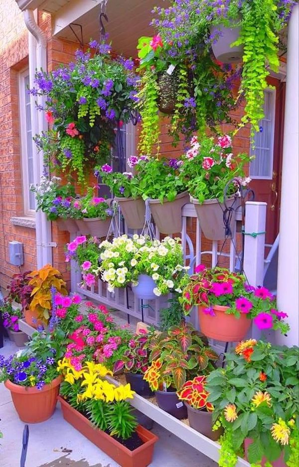 52 Beautiful ideas with dreamy flowers placed all over the house: doors ...