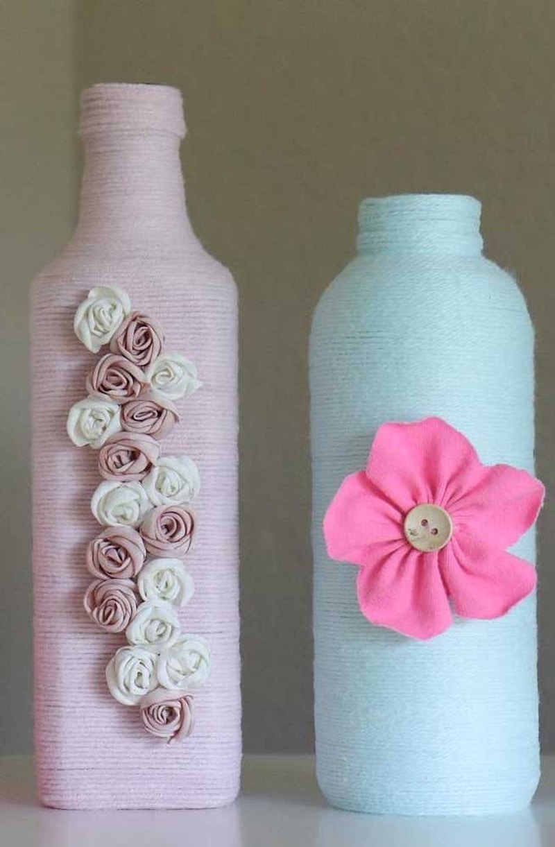 Bottles decorated with string: 34 super DIY ideas for inspiration | My ...