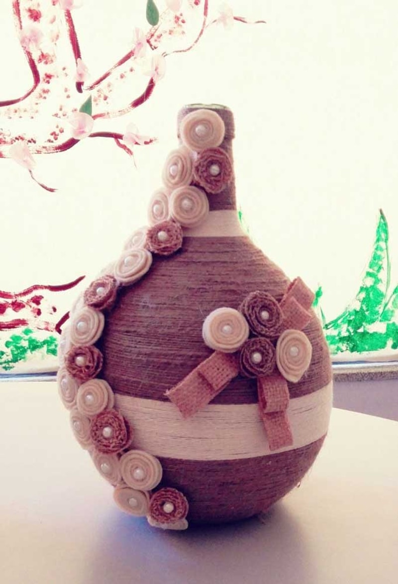 Bottles decorated with string: 34 super DIY ideas for inspiration | My ...