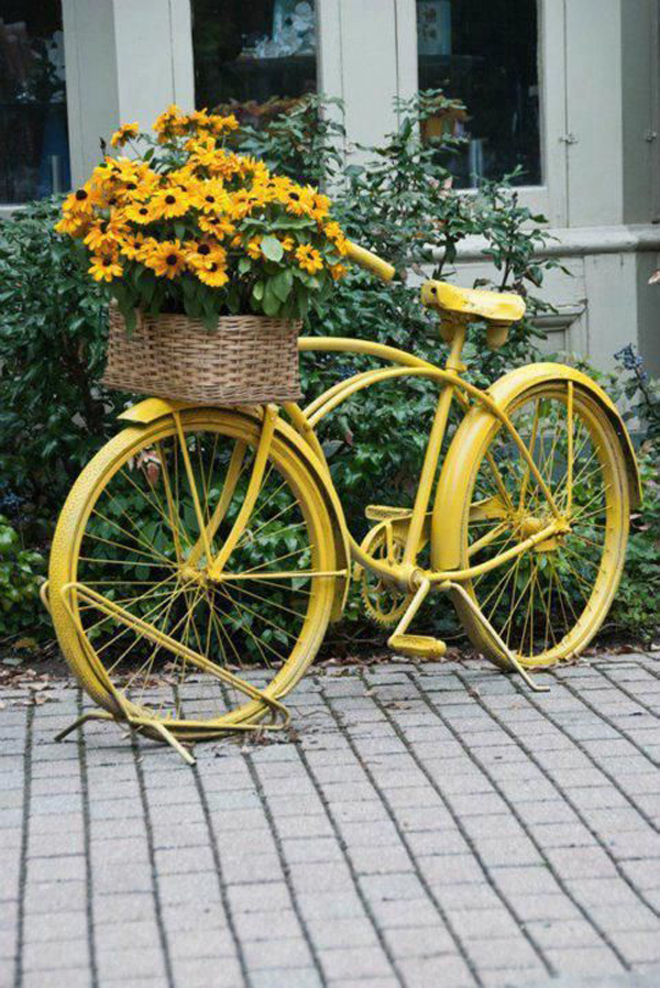How to make a beautiful DIY garden planters with old bicycles (33 dream ...