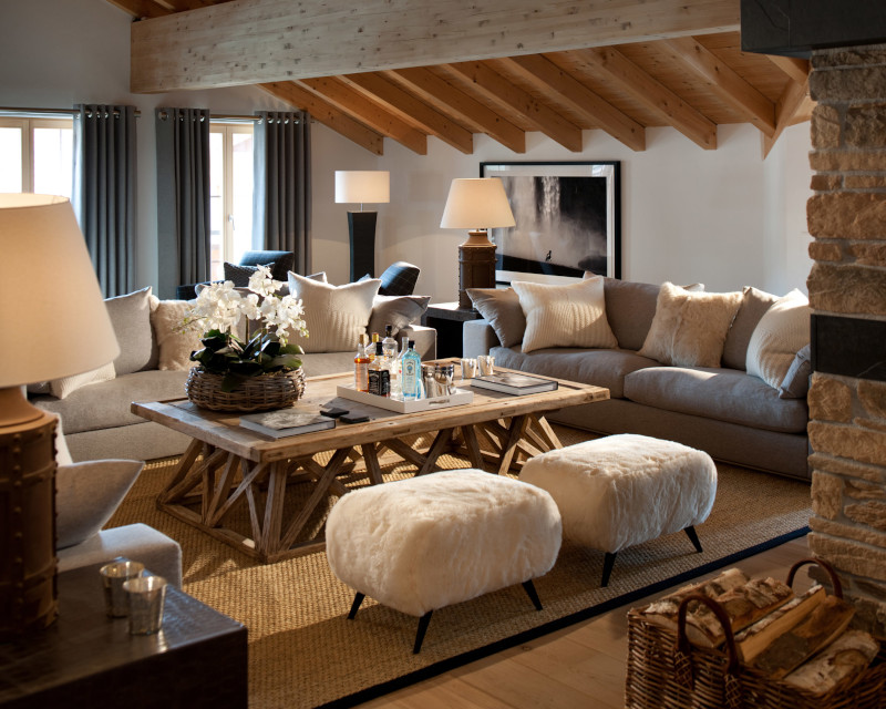 Natural cocooning living room decoration ideas in the spirit of spring ...