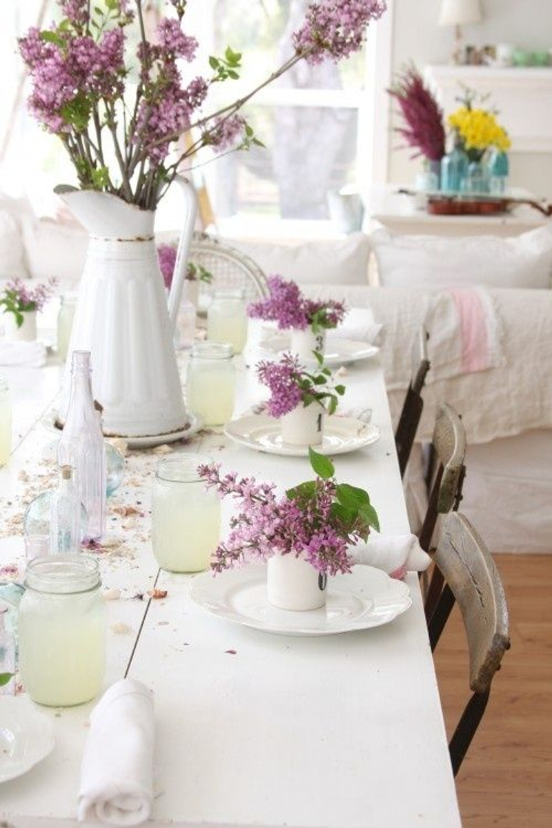 20 Beautiful ideas to decorate your table in Spring | My desired home