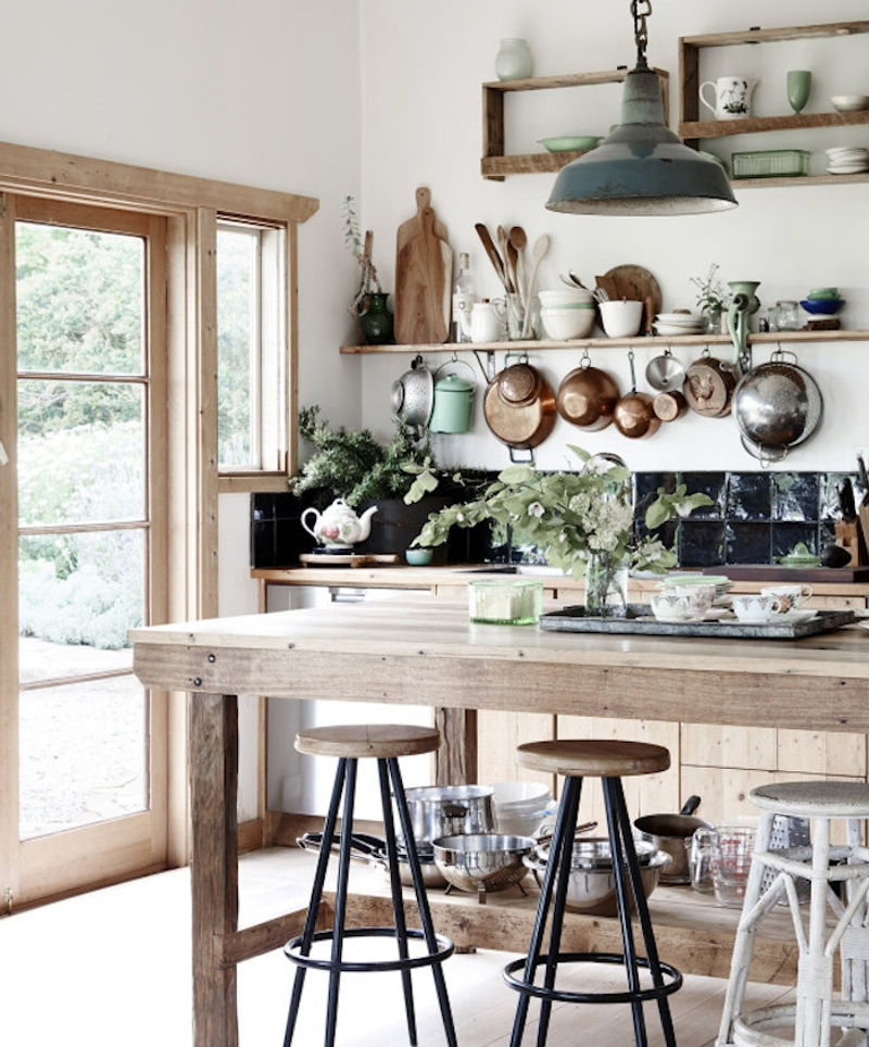 A bit raw but too beautiful – the chic country kitchen decor to adopt ...