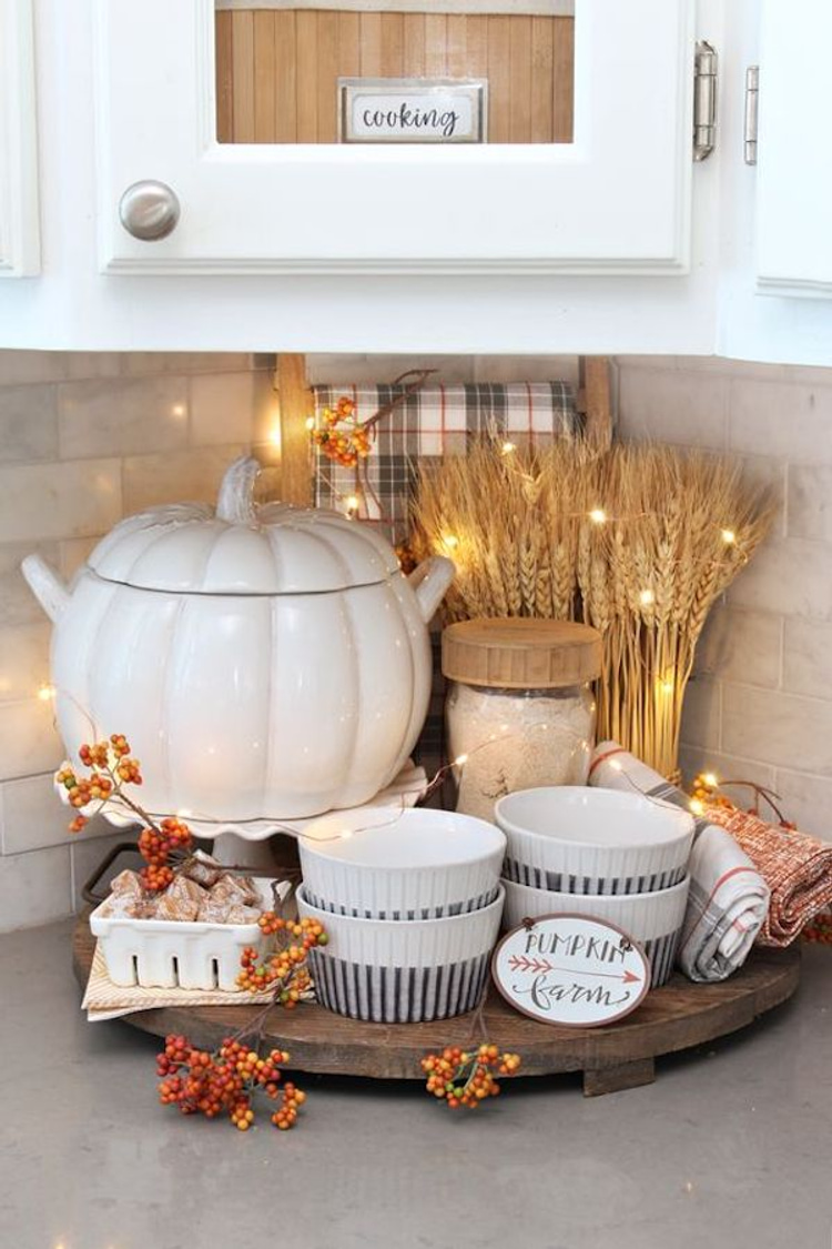 26 Beautiful and simple autumn decoration ideas for your kitchen | My ...
