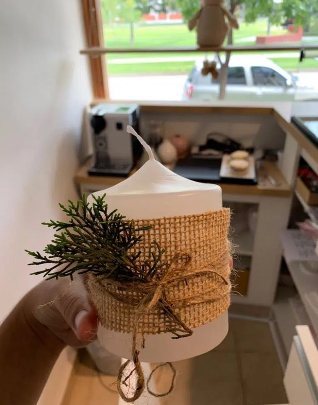 Turn an ordinary candle into a beautiful winter decoration – get ...