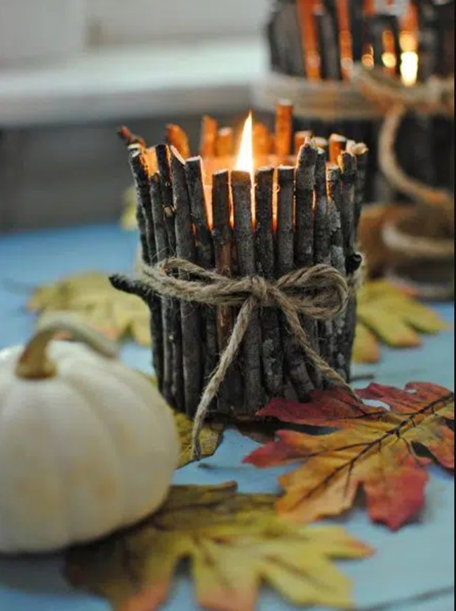 Turn an ordinary candle into a beautiful winter decoration – get ...