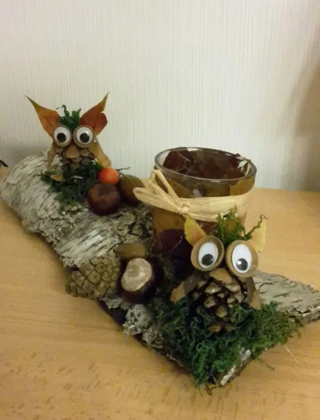 Create wonderful Christmas decorations based on tree bark | My desired home