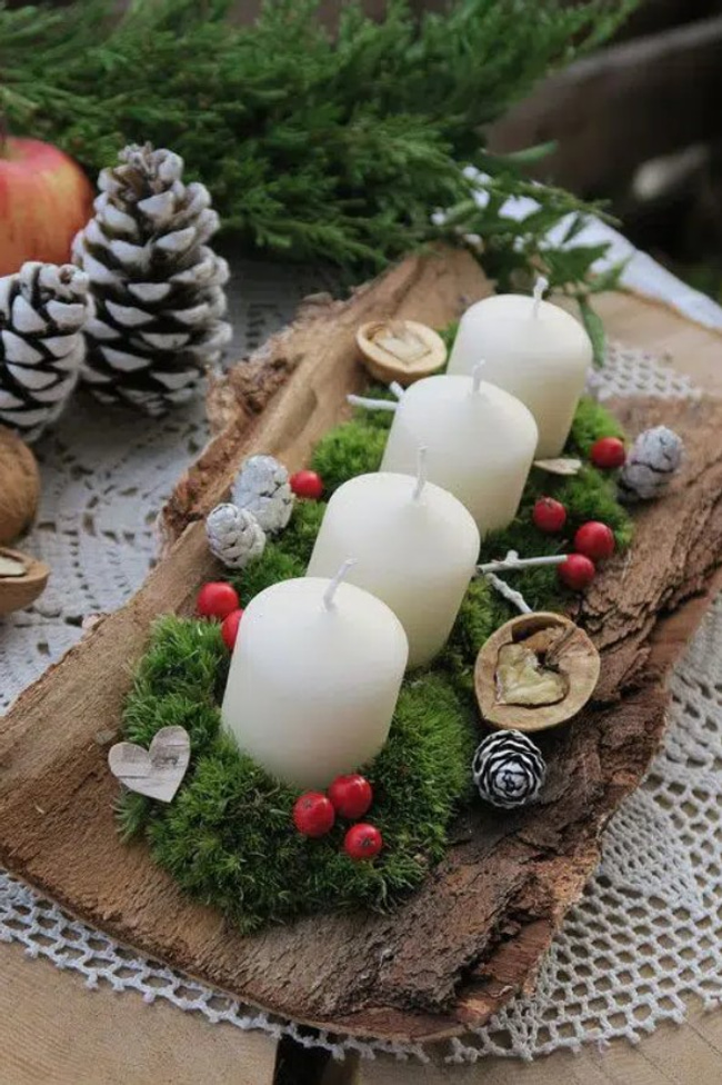 Create wonderful Christmas decorations based on tree bark | My desired home
