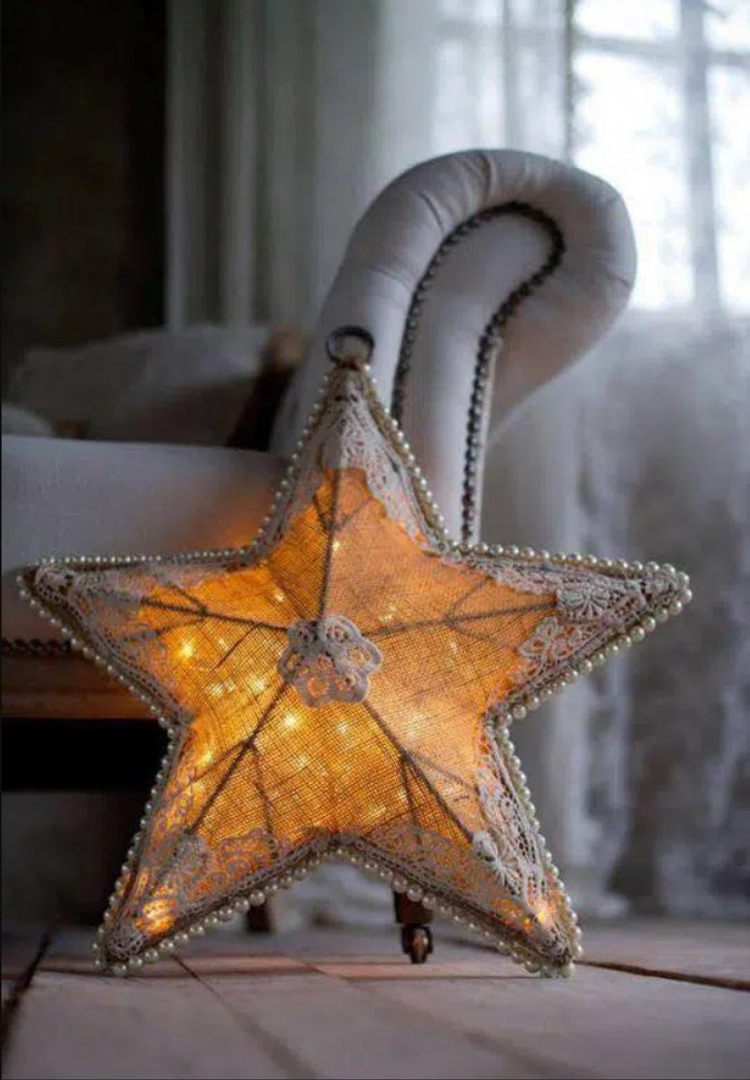 Create beautiful Christmas star decorations - 24 inspirations to copy | My desired home