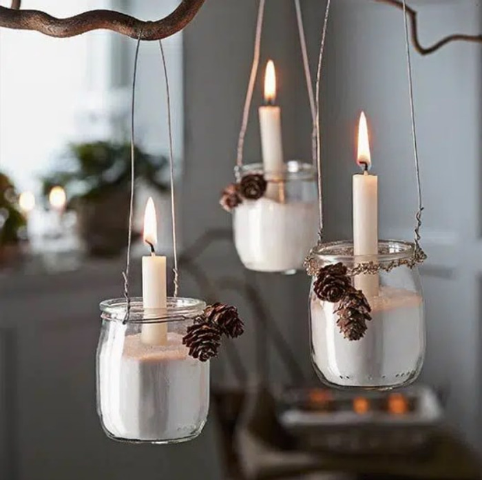 22 beautiful DIY ideas with candle decorations that you can easily hang ...