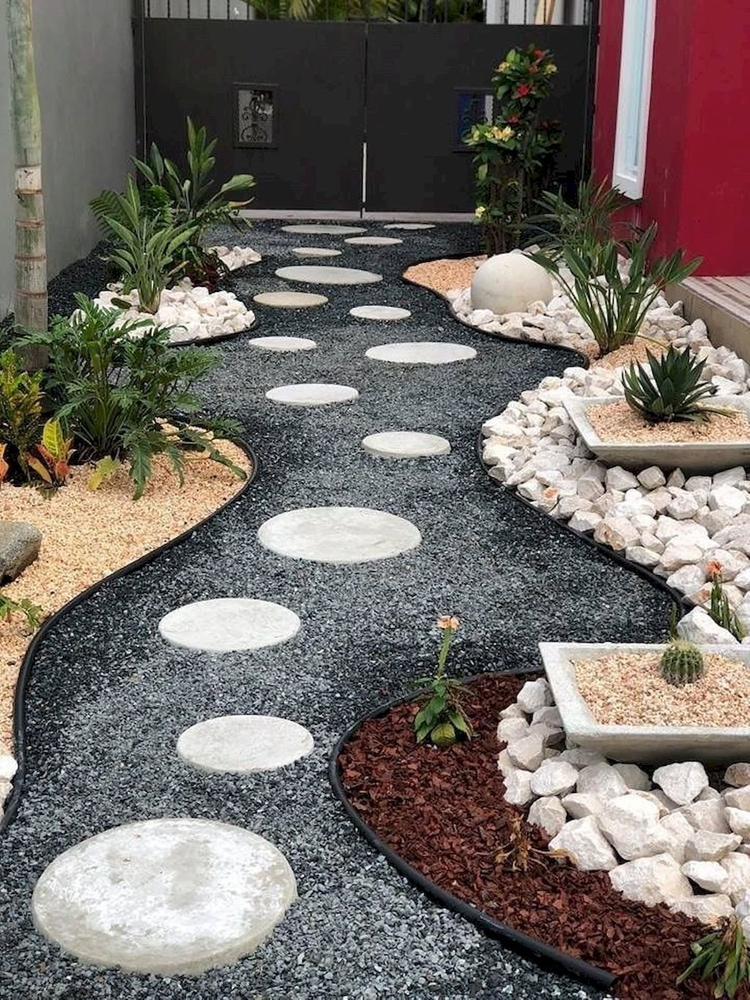 Decorative gravel in landscape design: 62 great ideas for inspiration ...