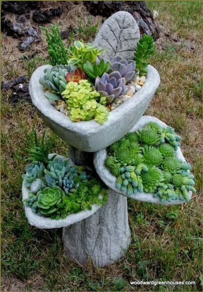 50 Amazing Ideas DIY for Homemade Outdoor Cement Planters | My desired home