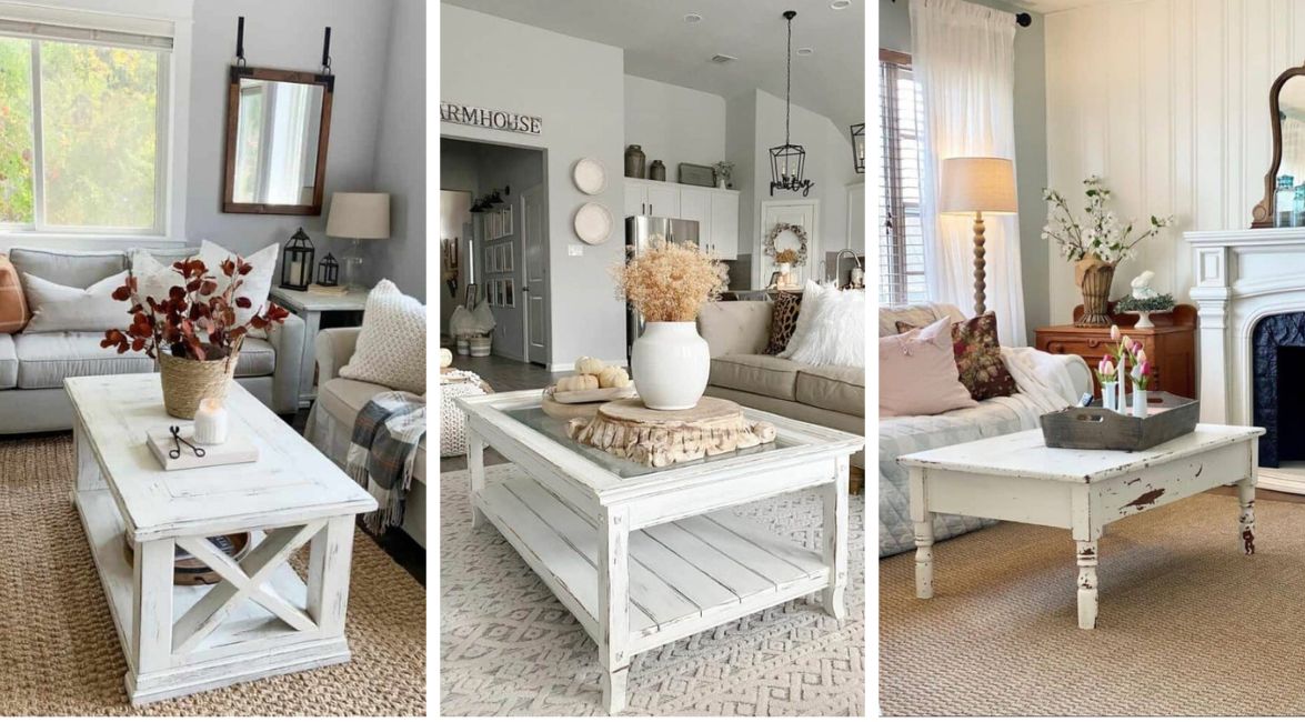 35 Ideas with white coffee tables for a touch of sophistication and ...
