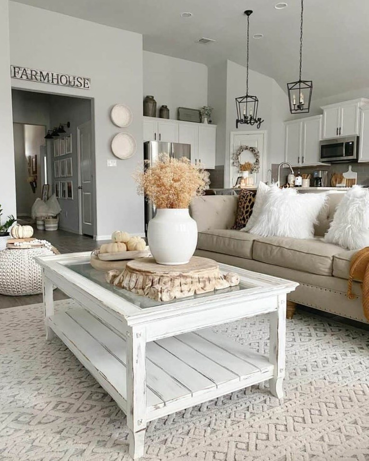35 Ideas with white coffee tables for a touch of sophistication and ...