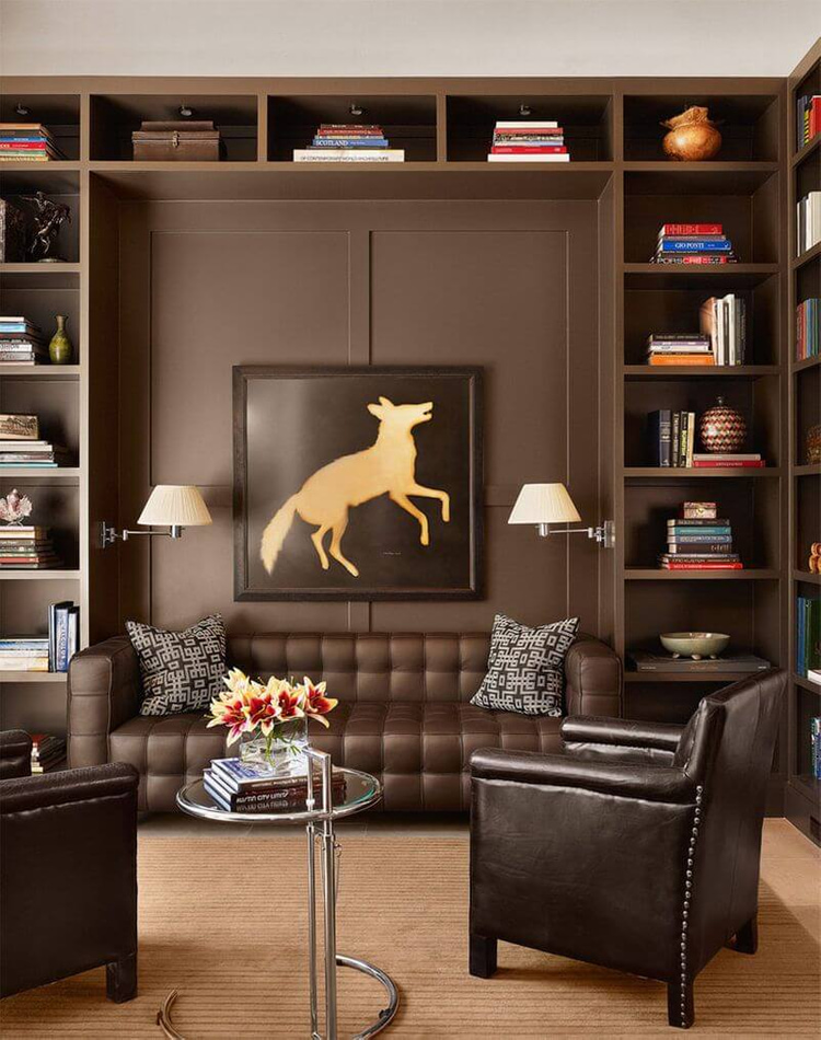 Brown wall: tips for using color in decoration and 5 ideas for ...