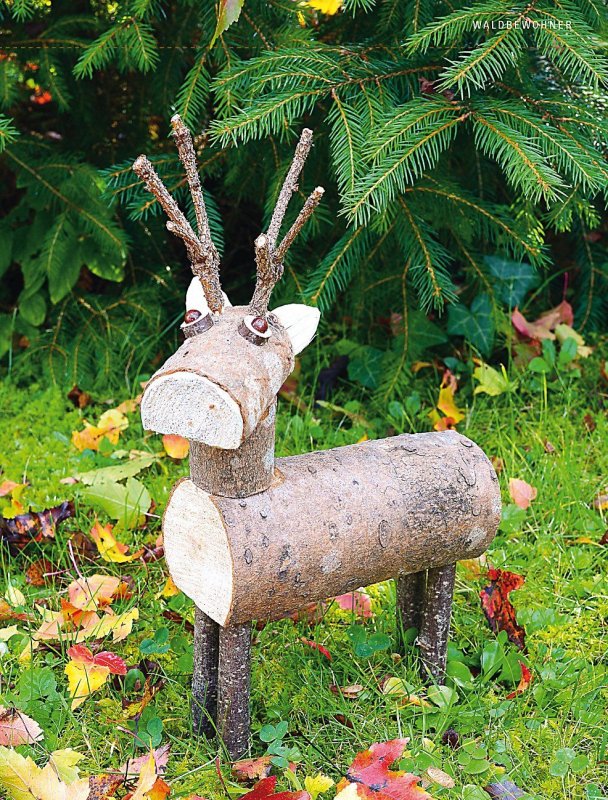 30 Fun DIY garden decoration ideas with wooden log figures | My desired ...
