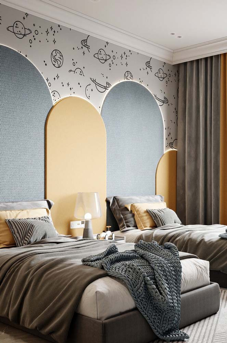 Headboard with LED lighting: how to do it and 48 great ideas for ...