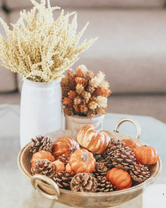 50 Fresh Fall Decoration Ideas with Pine Cones | My desired home