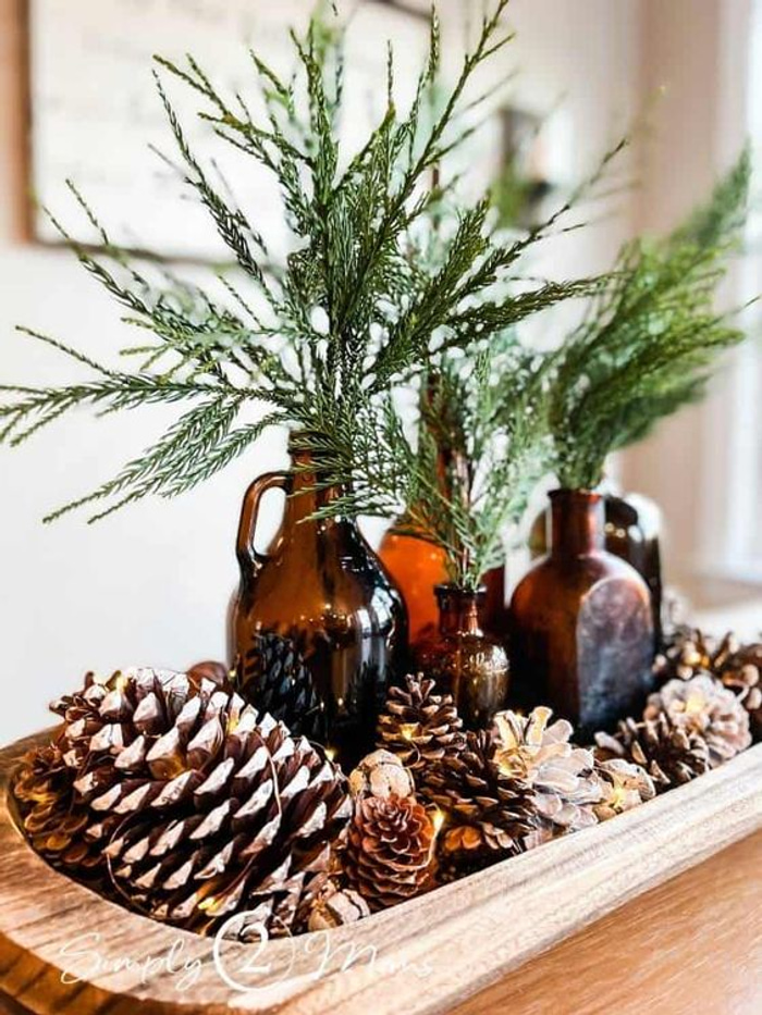 50 Fresh Fall Decoration Ideas with Pine Cones | My desired home