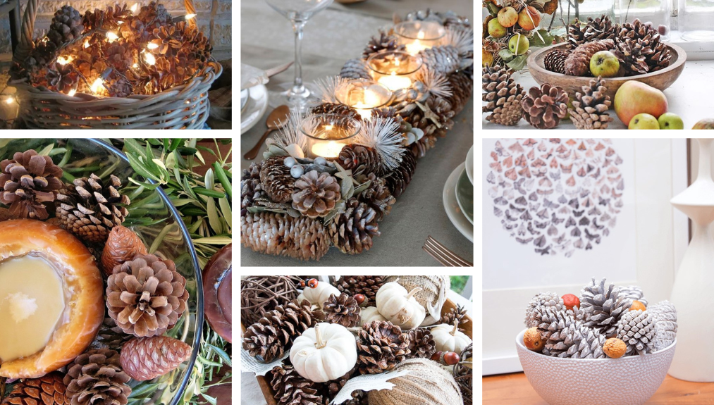 50 Fresh Fall Decoration Ideas with Pine Cones | My desired home