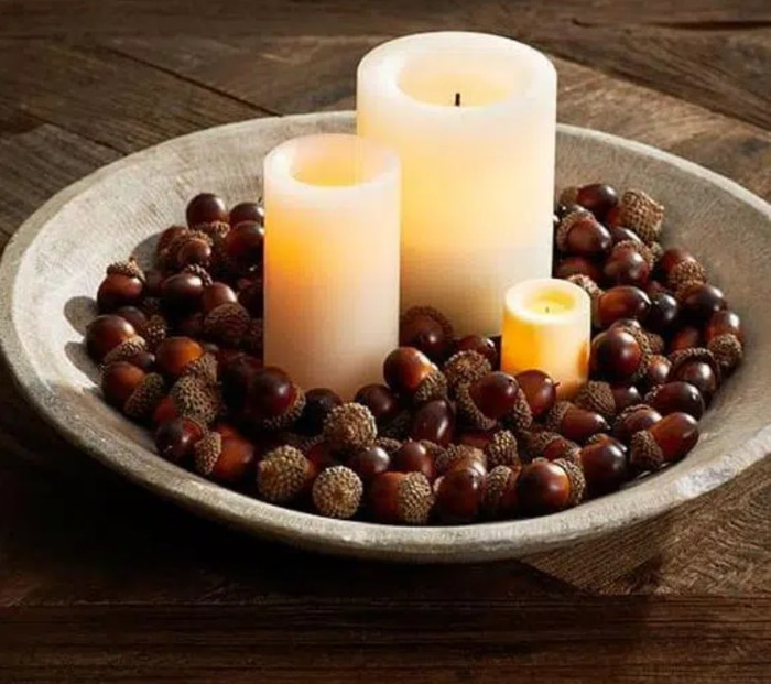 Fall ornaments and decor made with acorns almost for free | My desired home