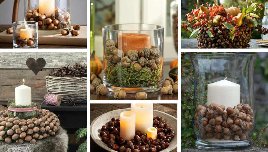 Fall ornaments and decor made with acorns almost for free | My desired home