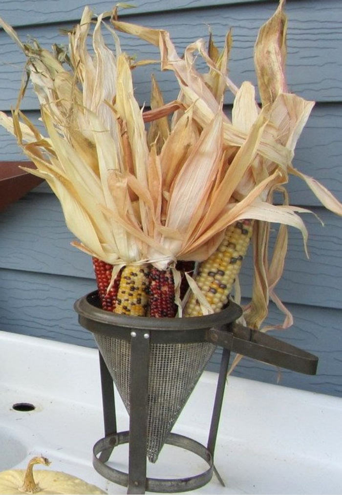 Perfect fall decorating ideas with dried corn | My desired home