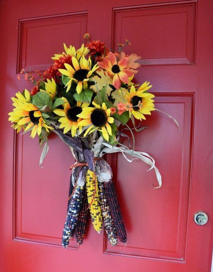 Perfect fall decorating ideas with dried corn | My desired home