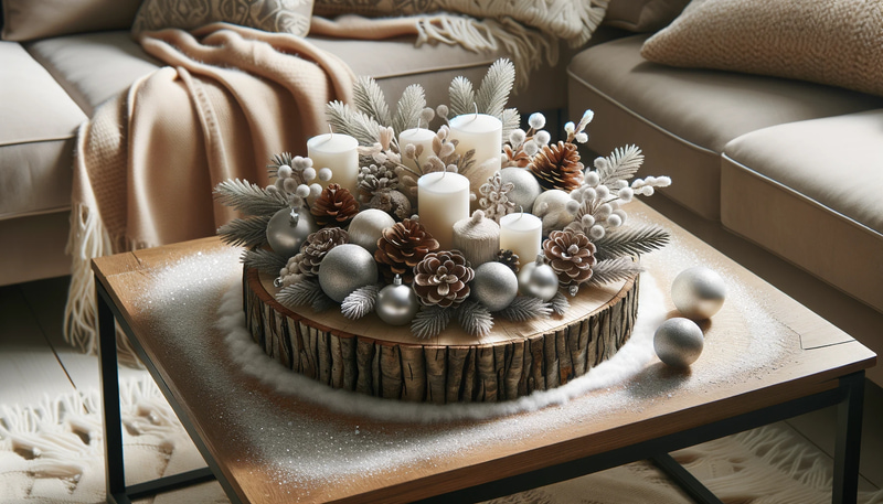 35 Enchanting Christmas Decorations with Log Slices That You Will love ...