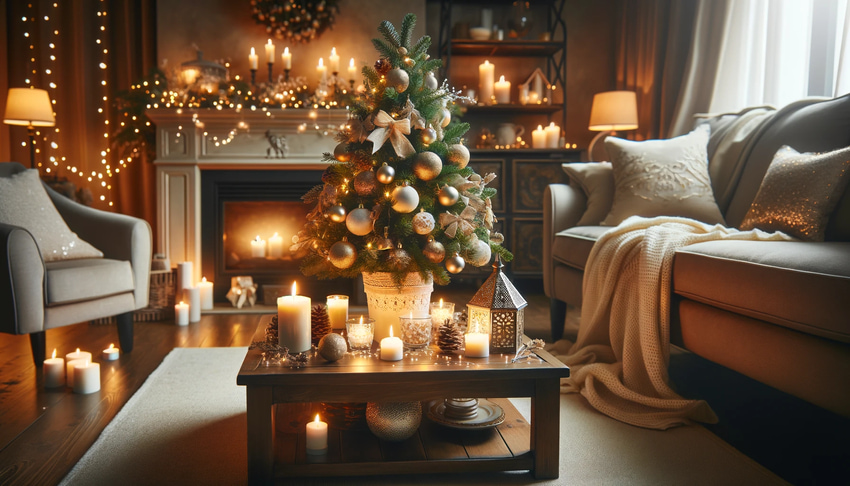 90 Festive Christmas Coffee Table Decor Ideas for Your Living Room | My ...