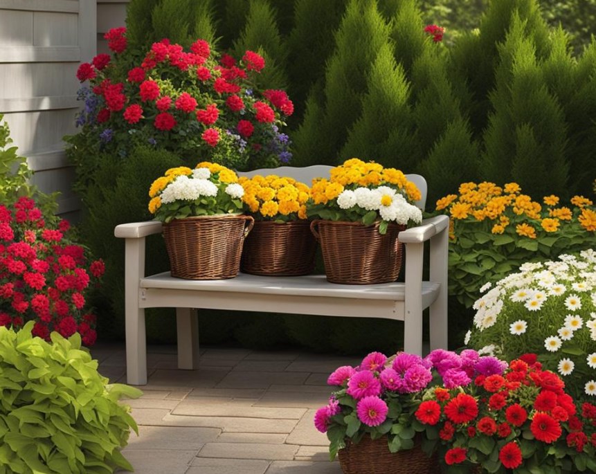 Transform Your Outdoor Space: Plant Flowers in Wicker Baskets for a ...