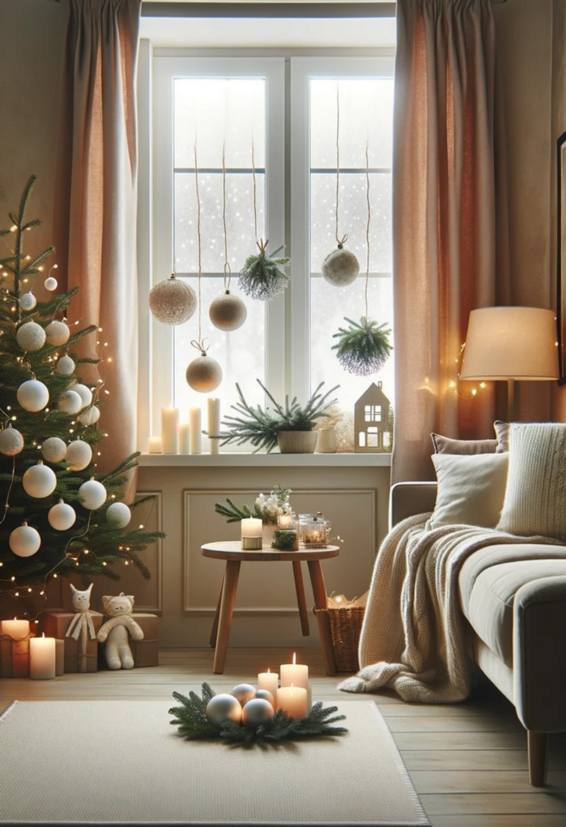 20 Tiny Living Room Christmas Decorating ideas | My desired home