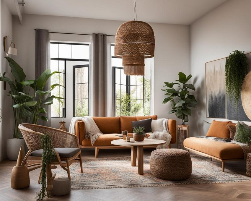 Modern Apartment with Boho Touches: 72 Decorating Ideas and Tips | My ...