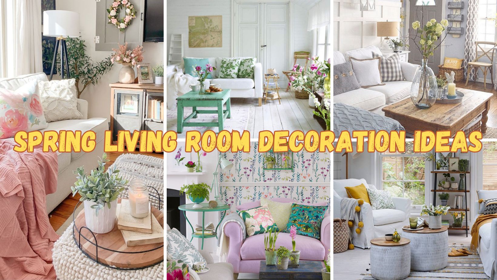 Spring Living Room Decoration: 55 Fresh Inspiration Ideas! | My desired home