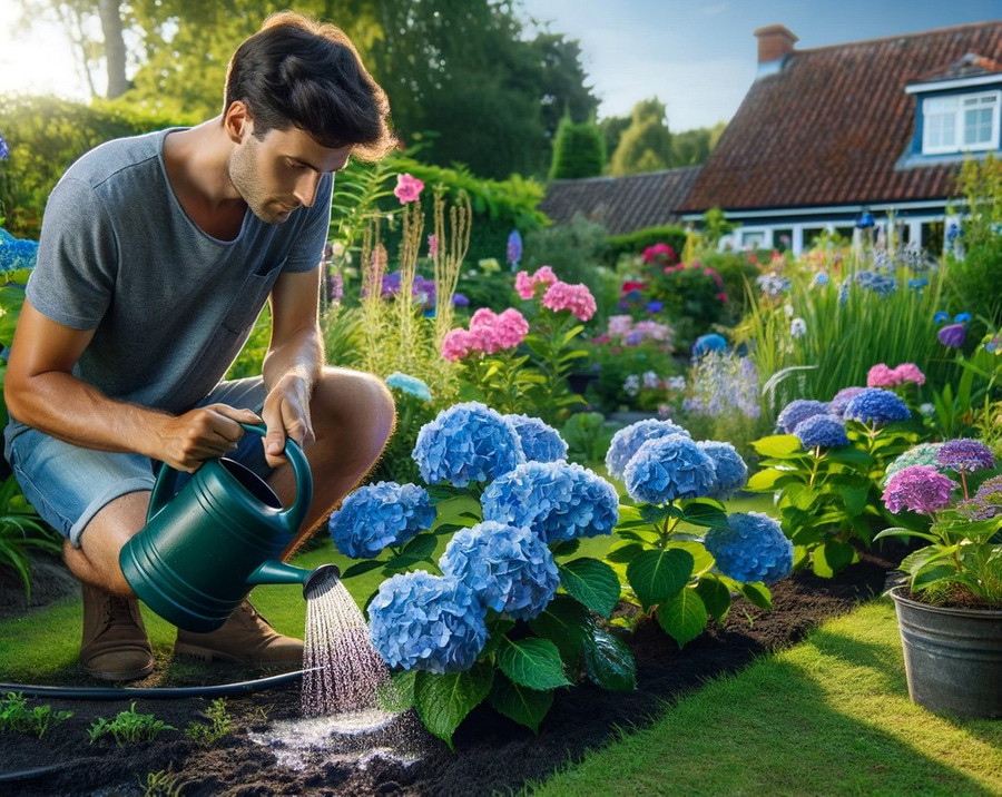 Transform Hydrangeas to Mesmerizing Blue with Vinegar | My desired home